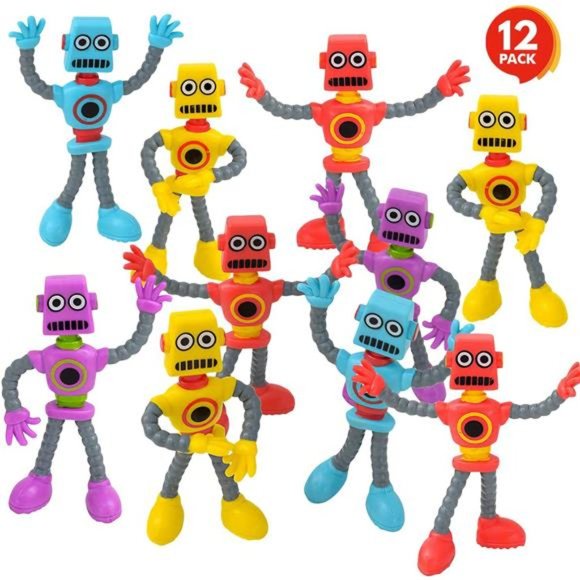 Toys | Bendable Robot Figures Set Of 12 Flexible Men Fidget Toys For ...